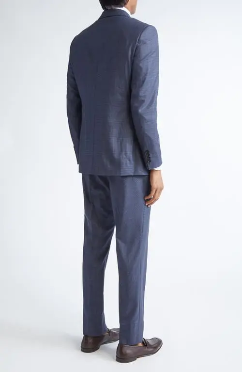 Zegna Plaid Centoventimila Wool Suit - Blue