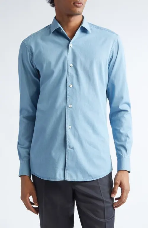 Zegna Denim Button-up Shirt