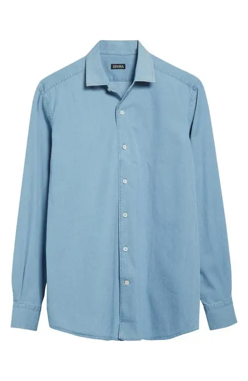 Zegna Denim Button-up Shirt