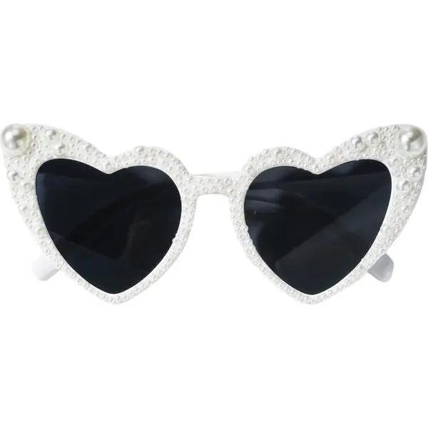 UNTAMED PETALS Marley Studded Sunglasses - White