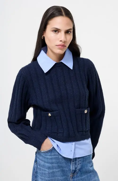 French Connection Collared Layered Sweater