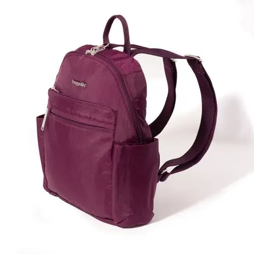 BAGGALLINI Securtex Anti-theft Vacation Backpack - Mulberry