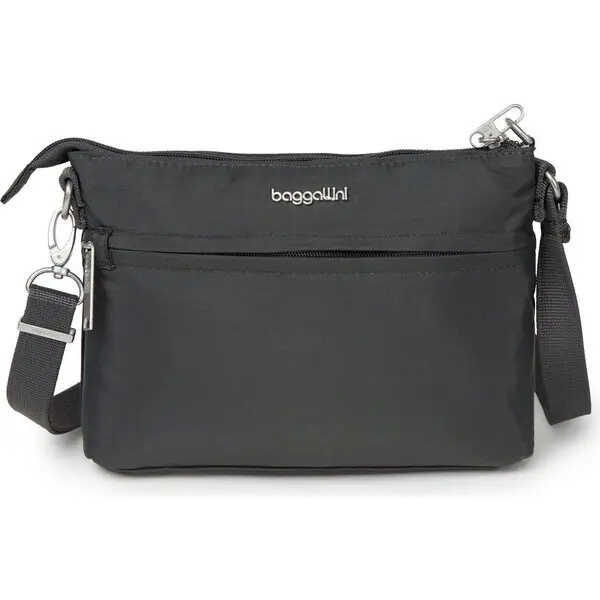 BAGGALLINI Securtex Classic Anti-theft Memento Crossbody Bag - Charcoal