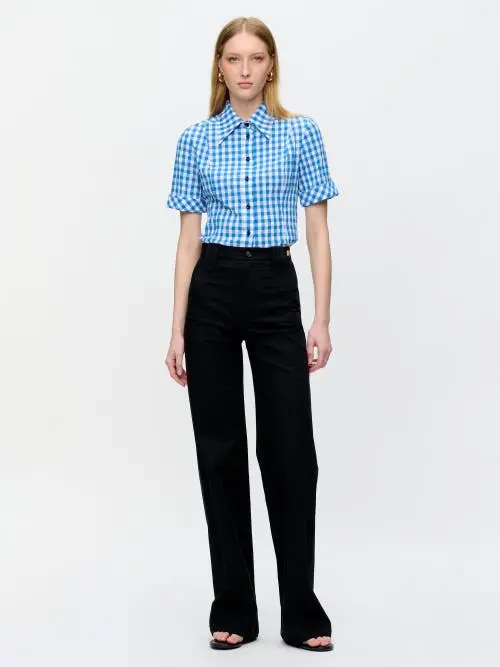 CALLAS MILANO Jody Flared High Rise Trousers - Black