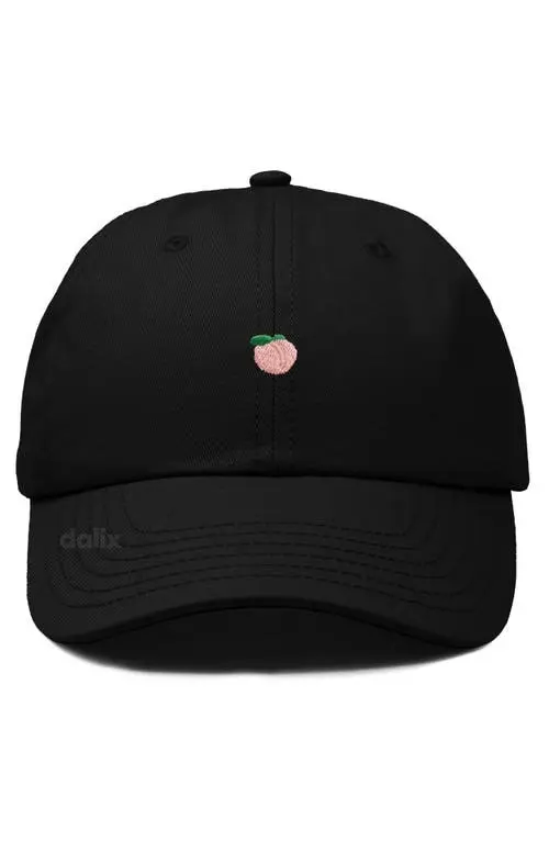 DALIX Lil Peach Dad Cap - Black