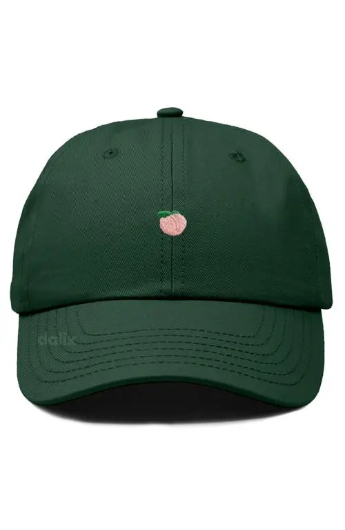 DALIX Lil Peach Dad Cap - Dark Green