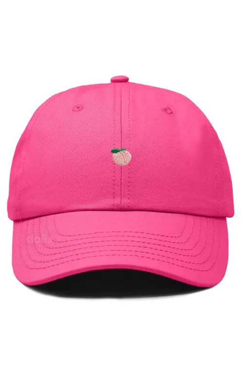 DALIX Lil Peach Dad Cap - Hot Pink
