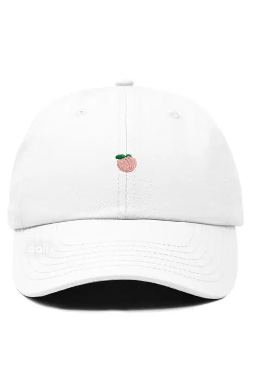 DALIX Lil Peach Dad Cap - White