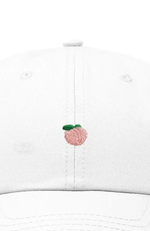 DALIX Lil Peach Dad Cap - White