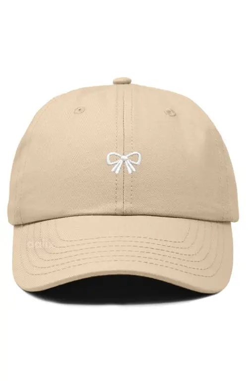 DALIX Bow Dad Cap - Khaki