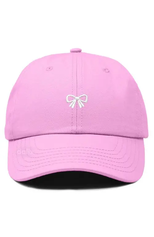 DALIX Bow Dad Cap - Light Pink