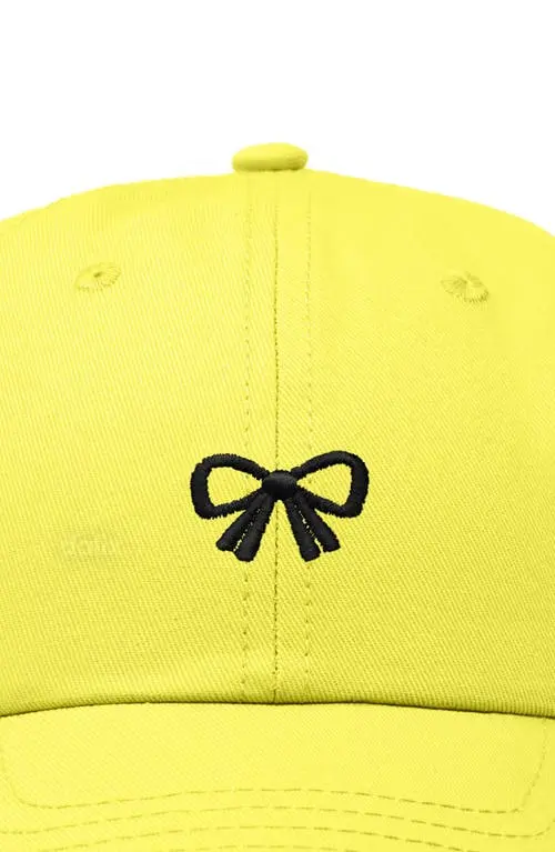 DALIX Bow Dad Cap - Yellow