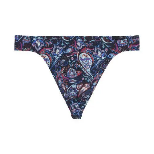 HOM Funky Styles G-string - Navy Blue Print