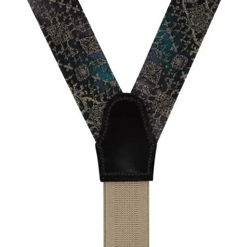 Trafalgar Brocade Silk Button End Novelty Brace - Multiple