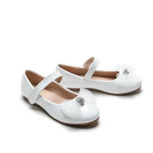 TULLEEN Lucille Bow Flats - White
