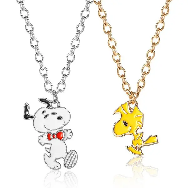 PEANUTS Snoopy & Woodstock Bff Necklace Set - Multicolor