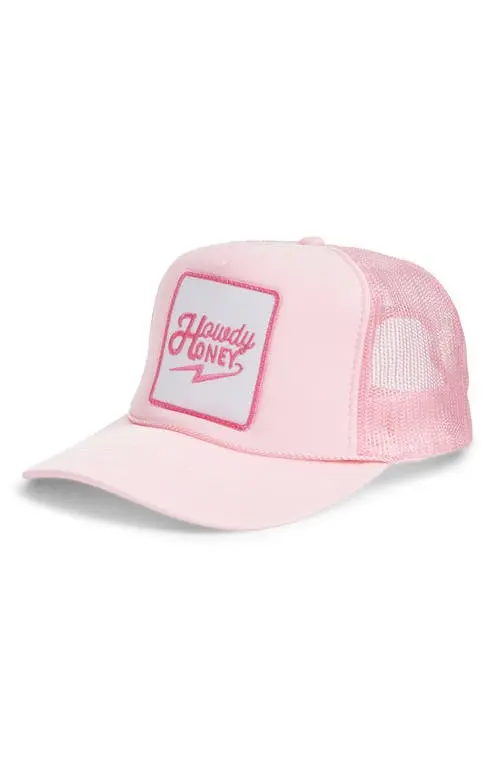 FRIDAY FEELIN’ Howdy Honey Trucker Hat - Pink