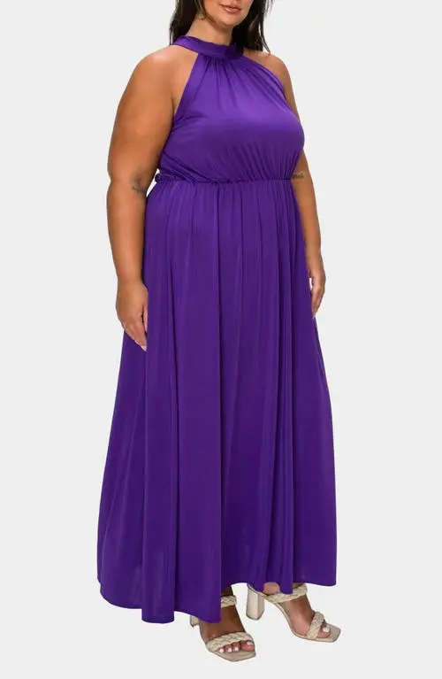 L I V D Cassia Maxi Dress - Purple