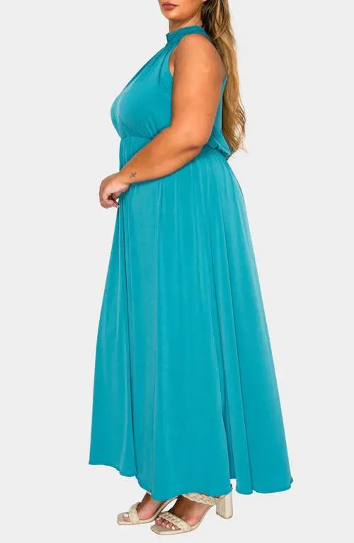 L I V D Cassia Maxi Dress - Teal