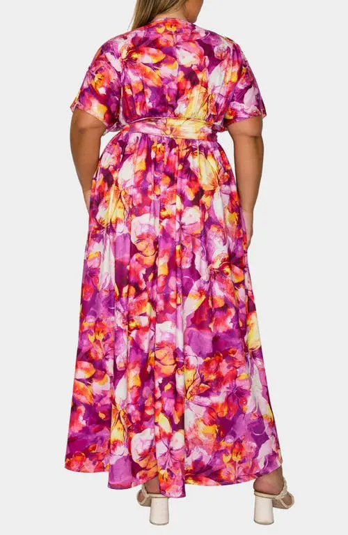 L I V D Floral Print Maxi Dress