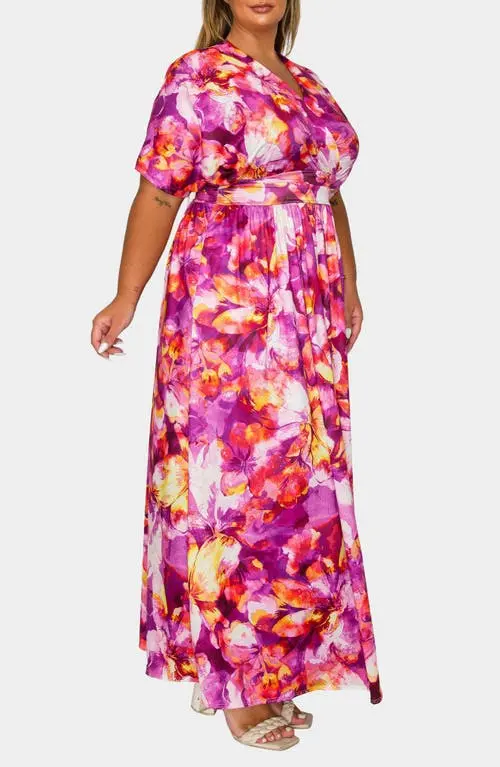 L I V D Floral Print Maxi Dress