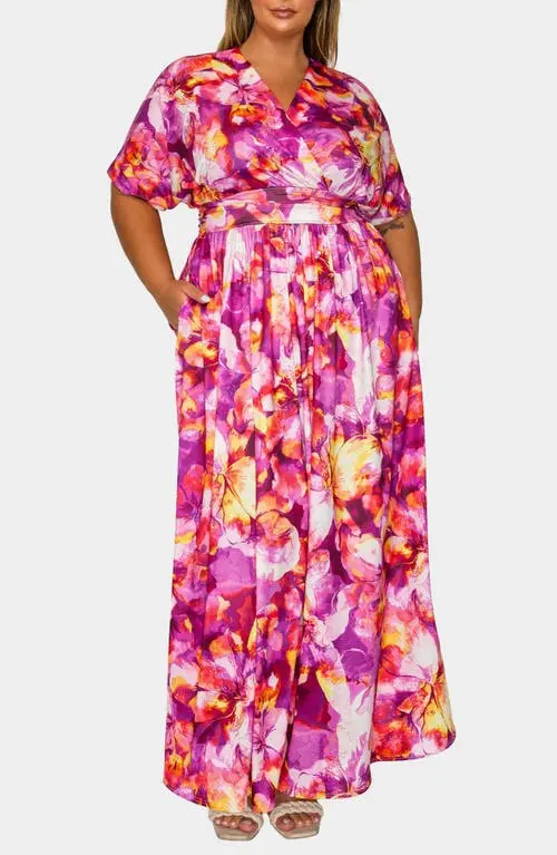 L I V D Floral Print Maxi Dress