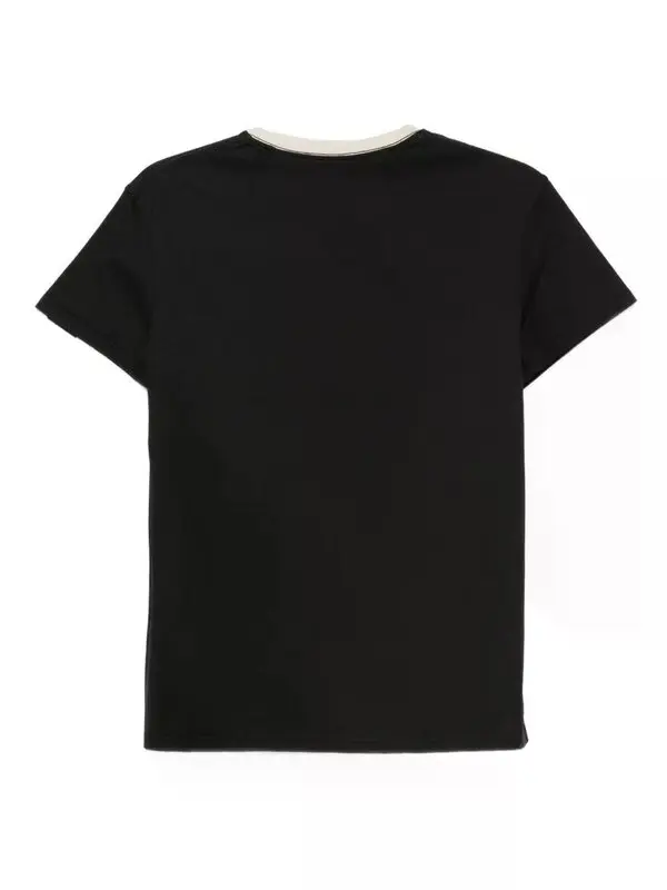 MUGLER Contrast-collar Cotton T-shirt