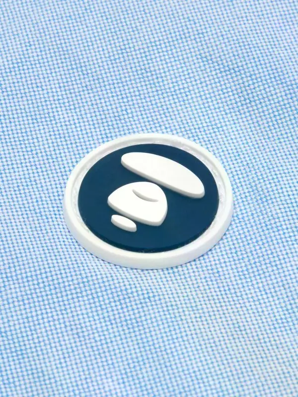 AAPE BY *A BATHING APE Logo-patch Oxford Shirt - Blue