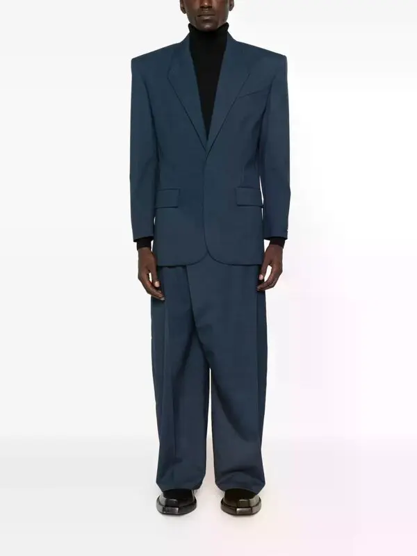 MUGLER Single-breasted Wool Blazer