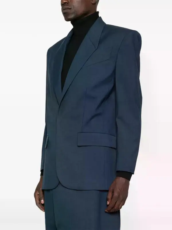 MUGLER Single-breasted Wool Blazer
