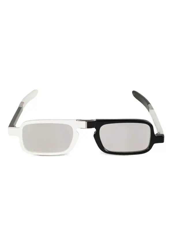 KADOR Poket Colour-block Rectangle Glasses - Black