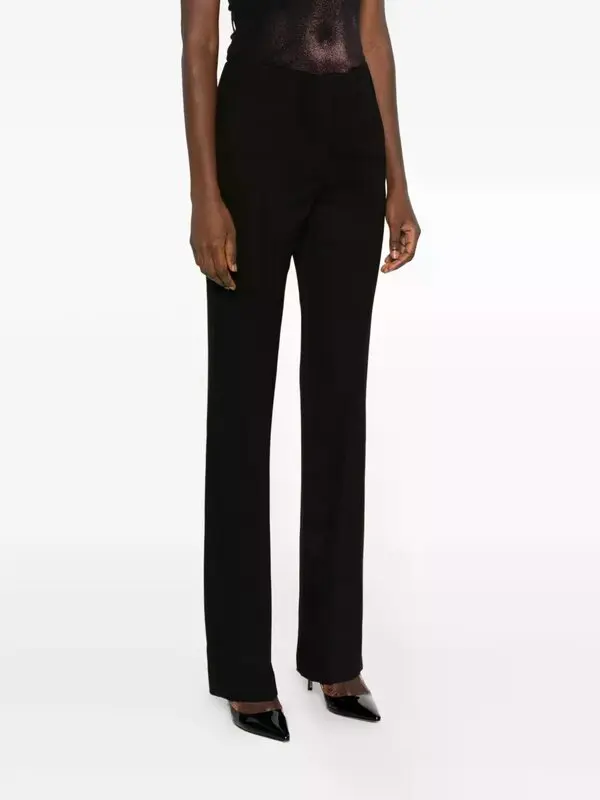 MUGLER Pleated-front Straight-leg Trousers
