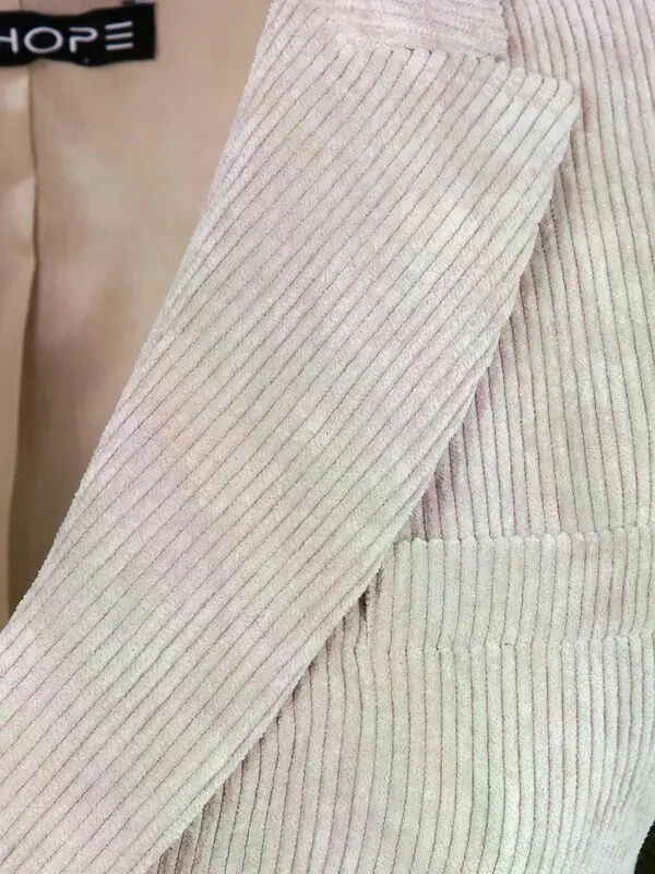 DRHOPE Corduroy Double-breasted Blazer