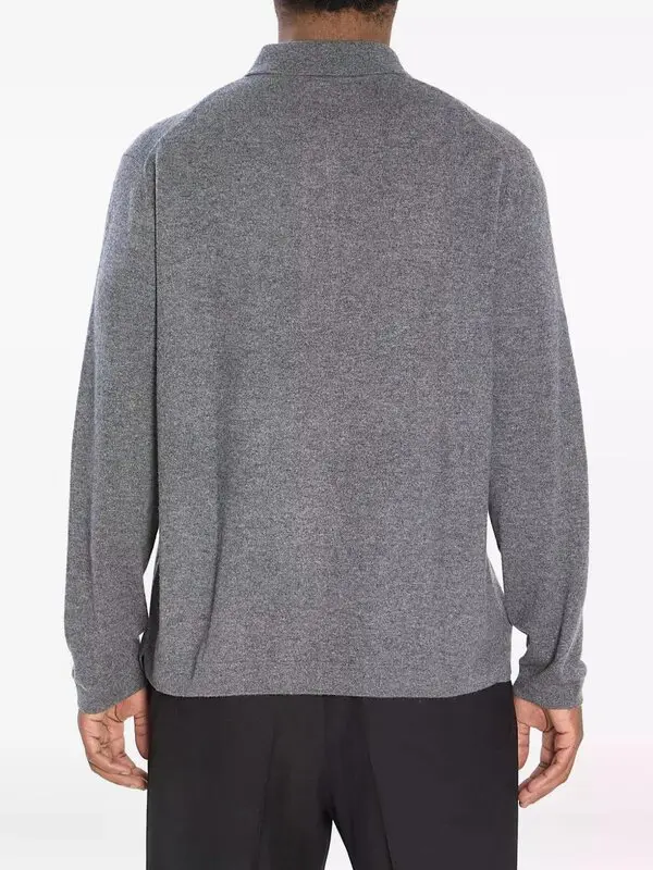 LISA YANG Emil Cashmere Polo Shirt - Grey