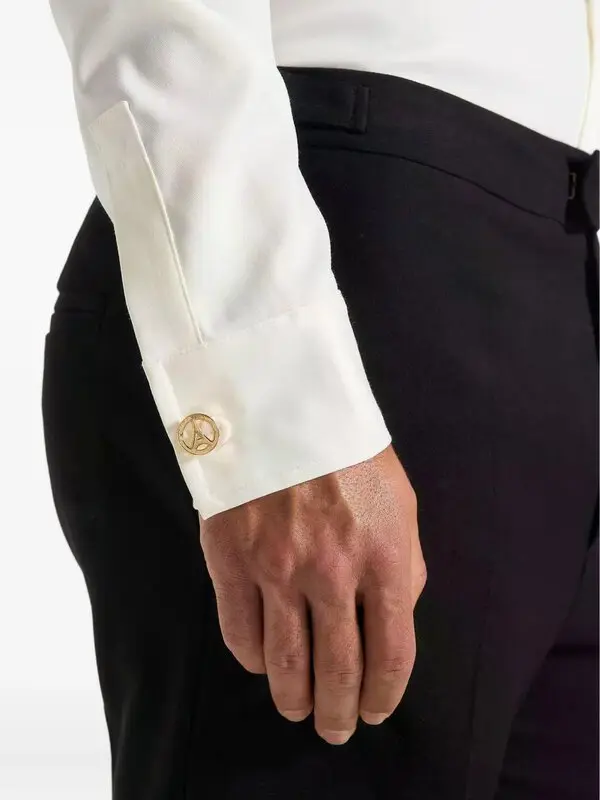 Manière De Voir Eiffel-motif Circular-frame Cufflinks - Gold