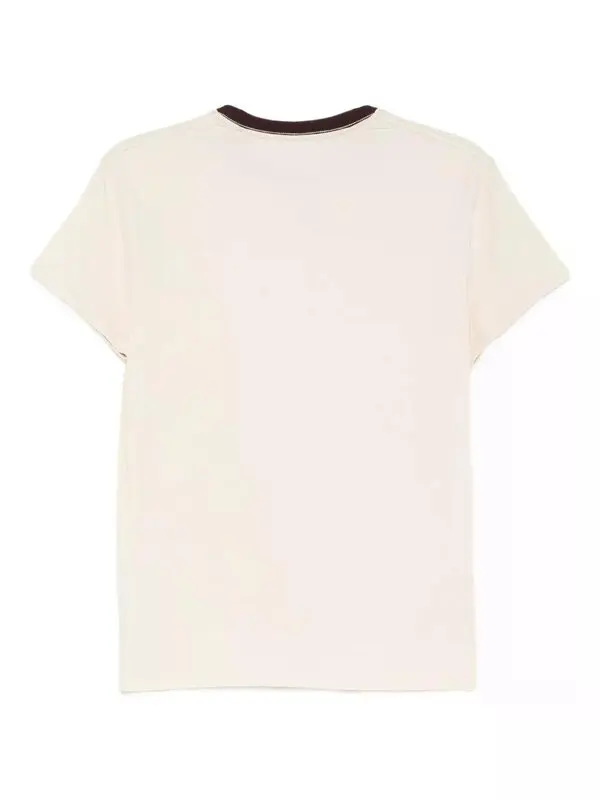 MUGLER Ribbed-trim T-shirt