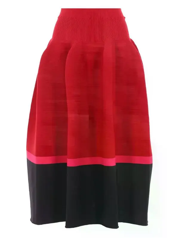 CFCL Ribbed-knit Flared Skirt