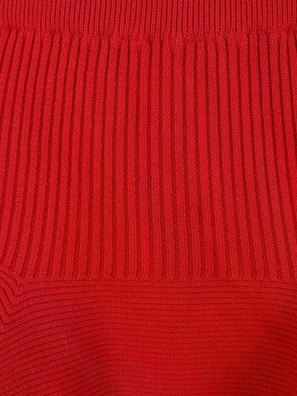 CFCL Ribbed-knit Flared Skirt