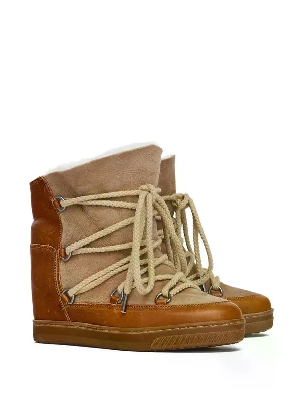 Isabel Marant Étoile Nowles Lace-up Snow Boots - Brown