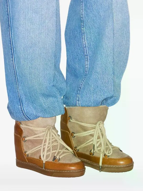Isabel Marant Étoile Nowles Lace-up Snow Boots - Brown