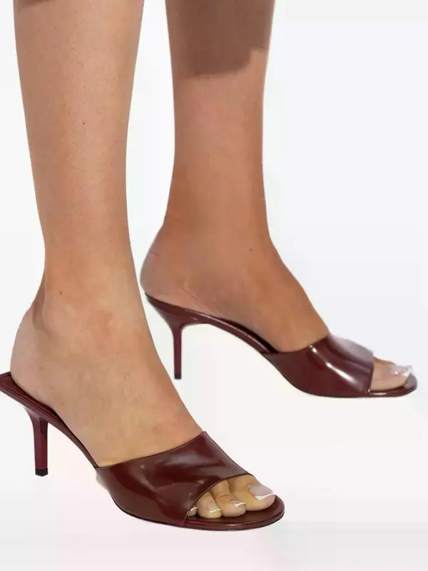 Jacquemus The Cubisto Heeled Mules - Red