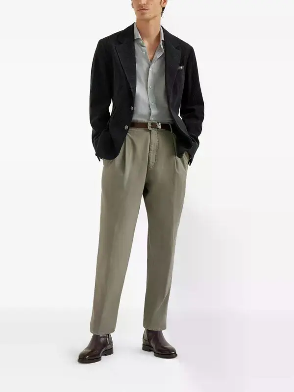 Brunello Cucinelli Chevron Long-sleeves Shirt