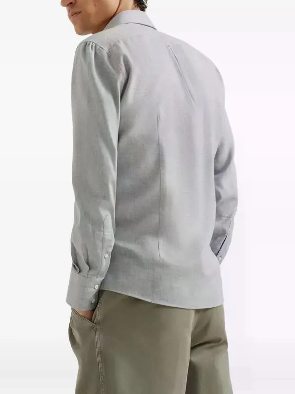 Brunello Cucinelli Chevron Long-sleeves Shirt