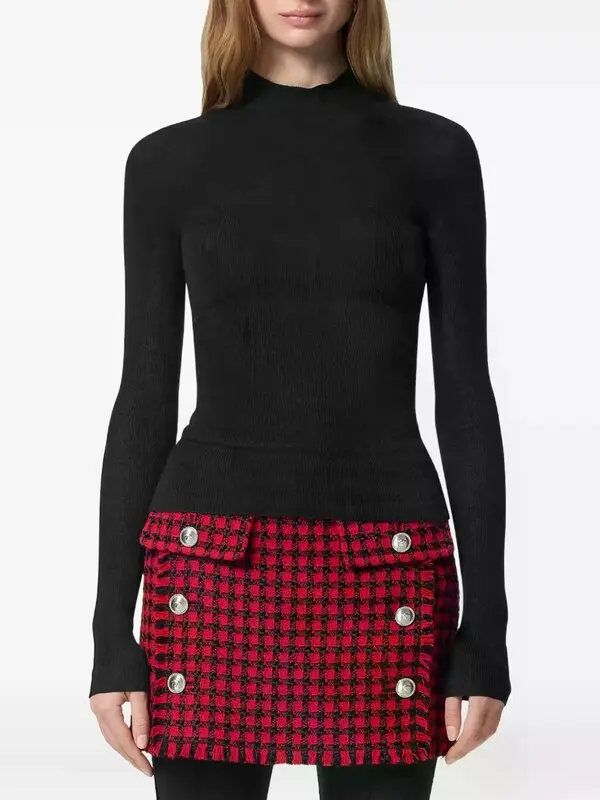 Versace High-neck Ribbed-knit Jumper