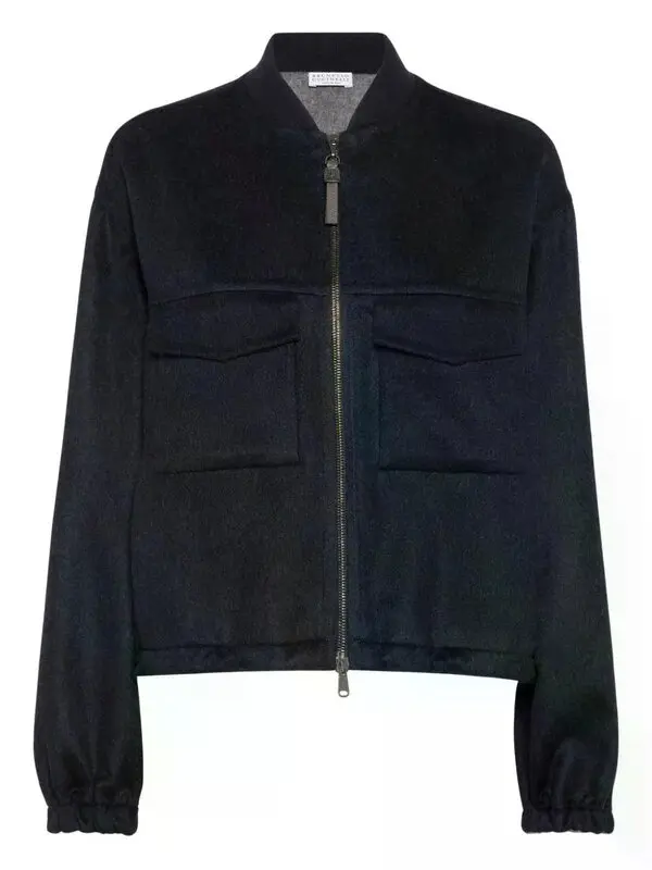 Brunello Cucinelli Zip-front Jacket With Pockets