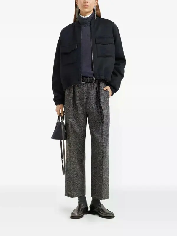 Brunello Cucinelli Zip-front Jacket With Pockets