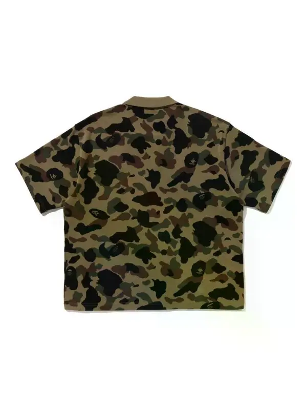 A BATHING APE Camouflage-pattern Polo Shirt