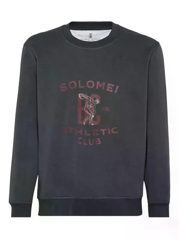 Brunello Cucinelli Graphic Print Sweatshirt - Grey