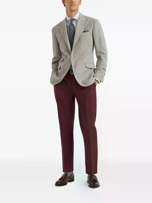 Brunello Cucinelli Garment-dyed Gabardine Trousers