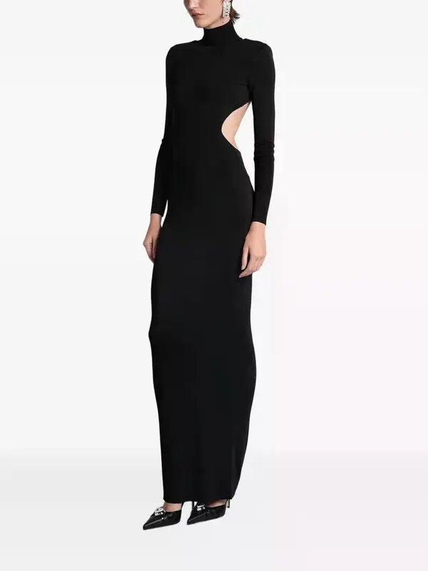 SELF-PORTRAIT Ribbed Maxi Dress